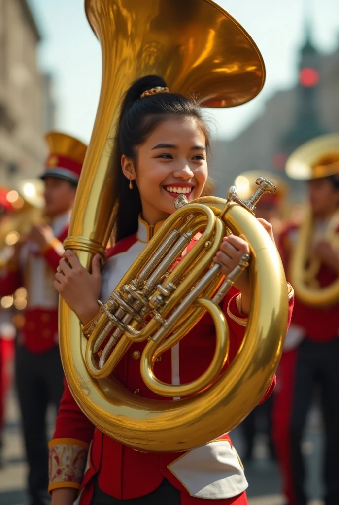 Sousaphone girl - SeaArt AI