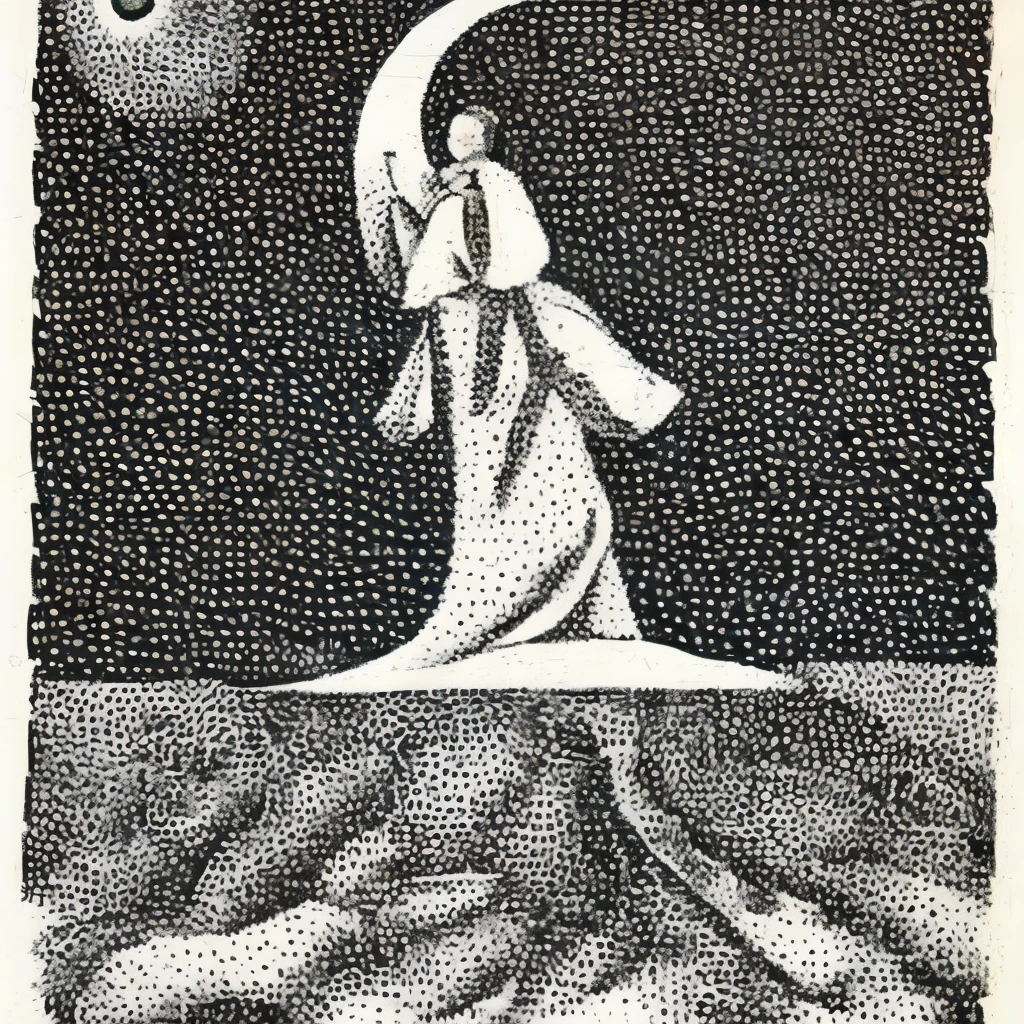 Expressionist artwork images、Female ghost 、 female statue floating in ...