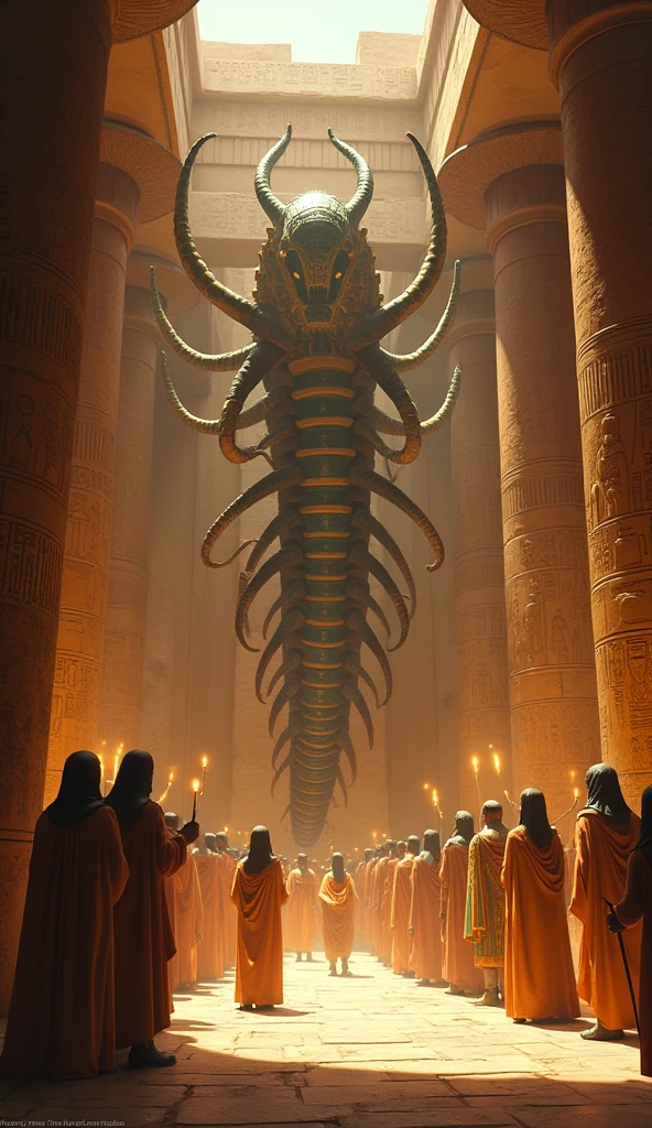 Invocation and veneration Egyptian Centipede Deity at the Temple of ...