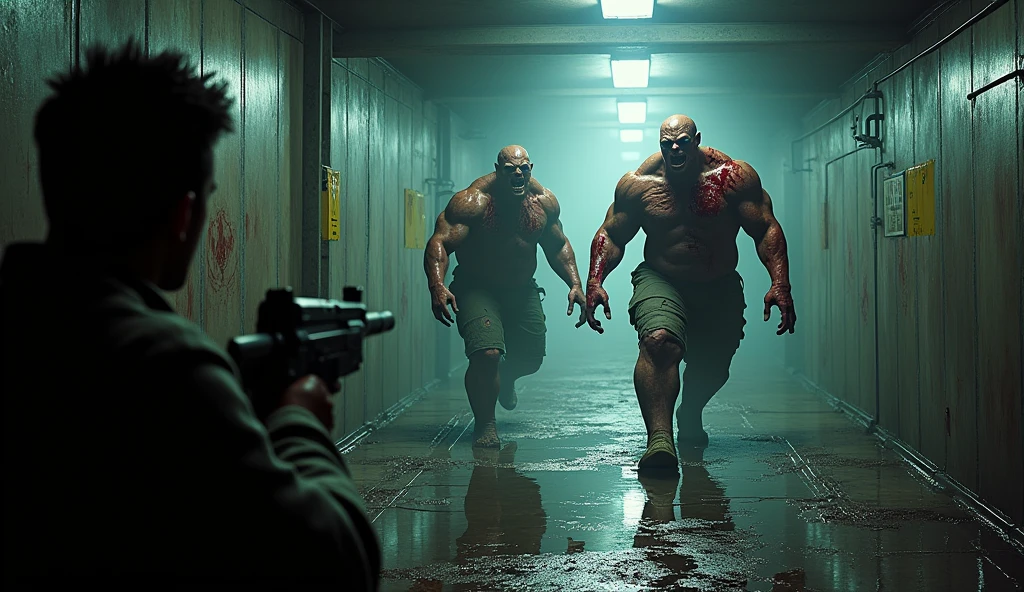 "An intense first-person shooter moment inside an industrial facility ...