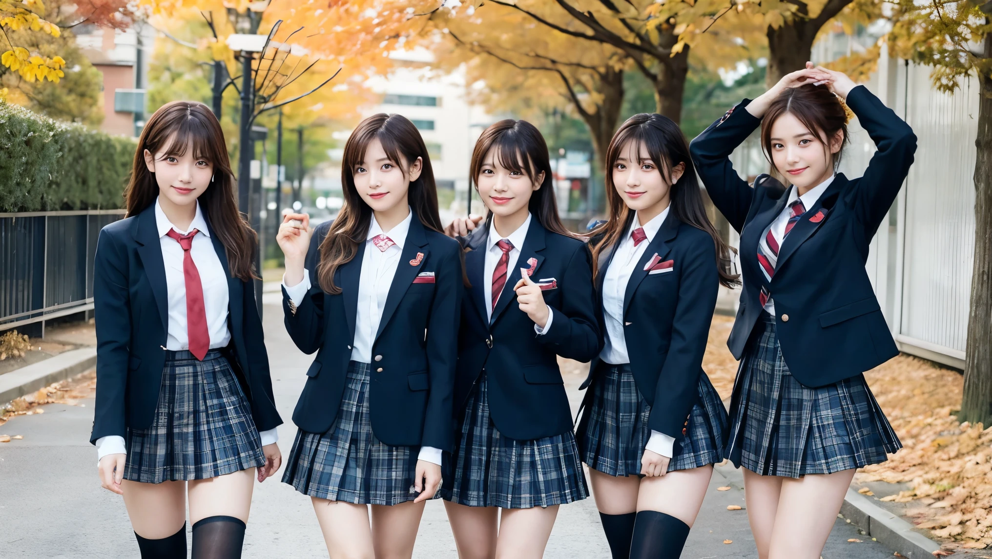 Uniform（blazer）、autumn、Japanese Idol Group、Jump - SeaArt AI