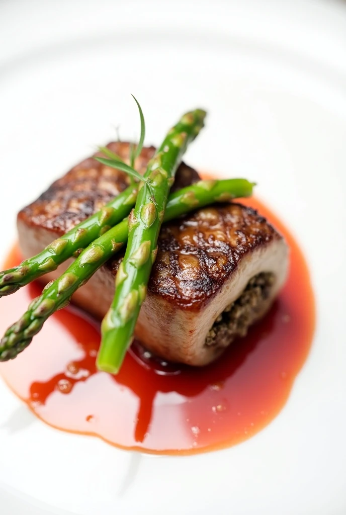 Create a main course where it should look elegant , fresco, with detail ...