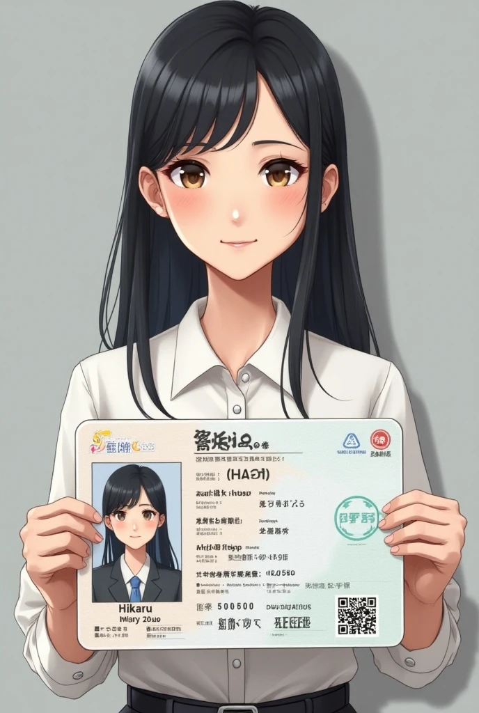 Create a fictitious ID of someone named Hikaru, but let it be realistic ...