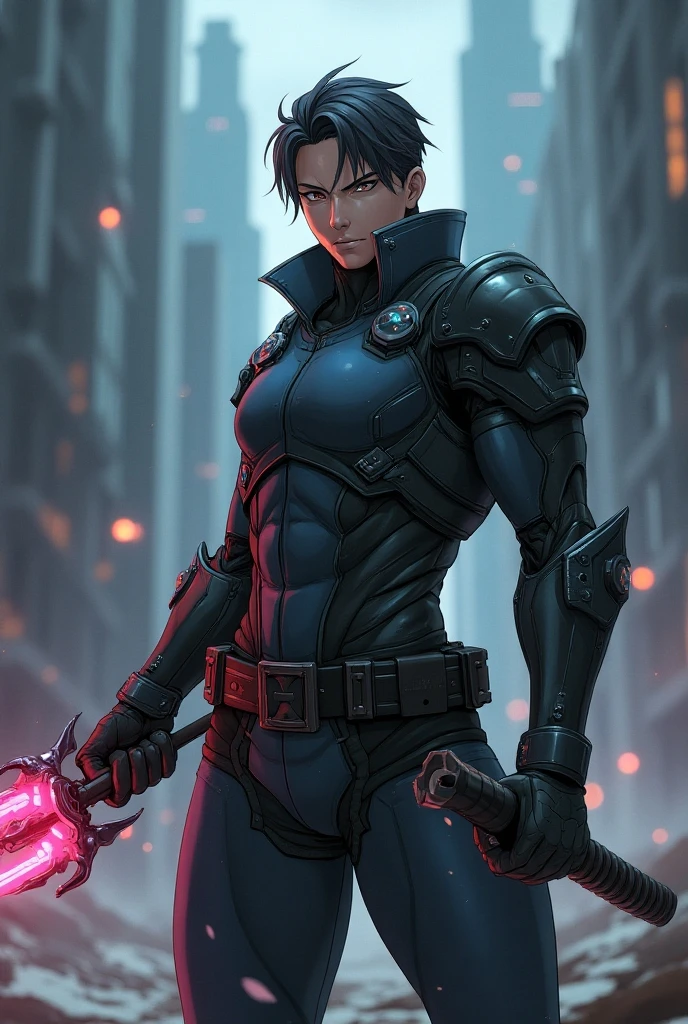 Cool Badass Anime with Qiu Word - SeaArt AI