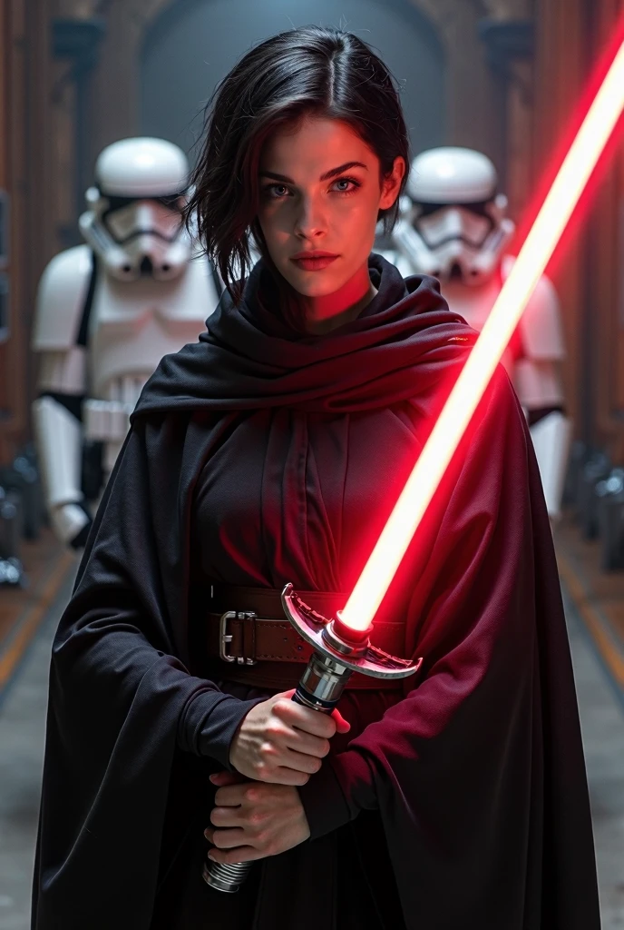 Create a hyper-realistic, , a highly detailed photo of a Jedi warrior ...