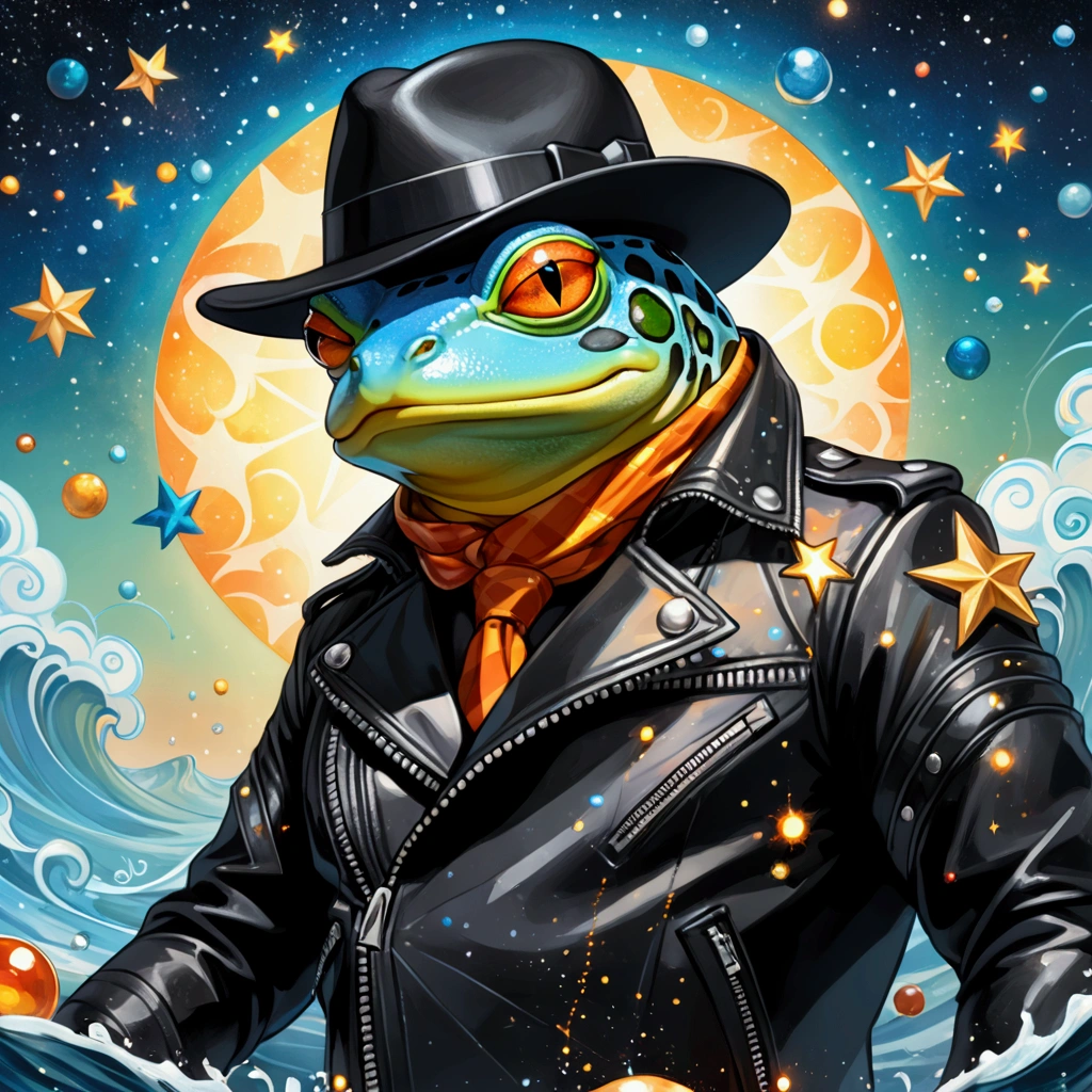 Closeup, anime art style, Portrait of an extremely badass ...