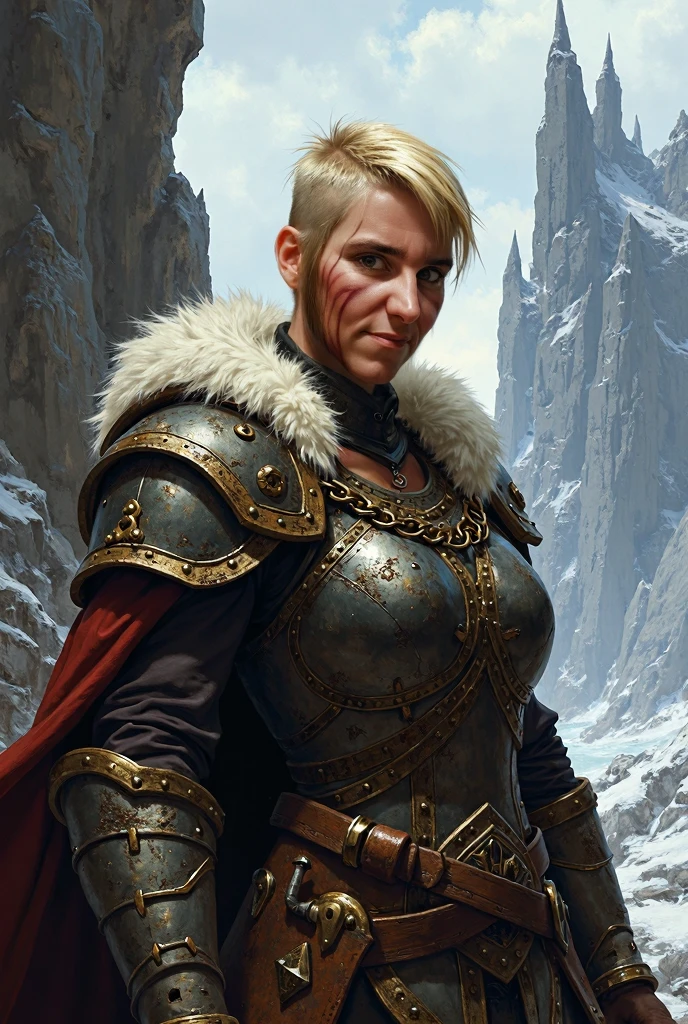 Catherine Mourru , Femme badasse bouffie blonde cheveux court cutbob ...