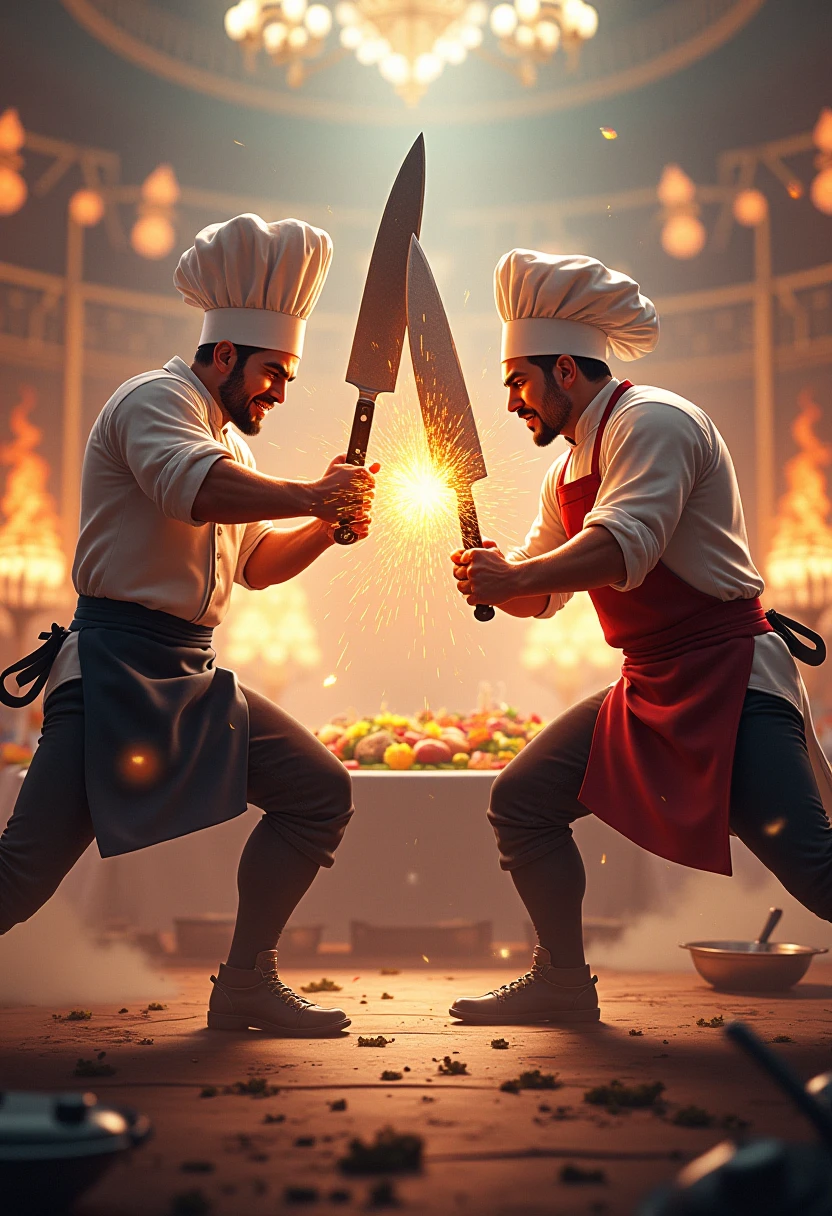 SeaArt AIで作成されたChef Power Showdown