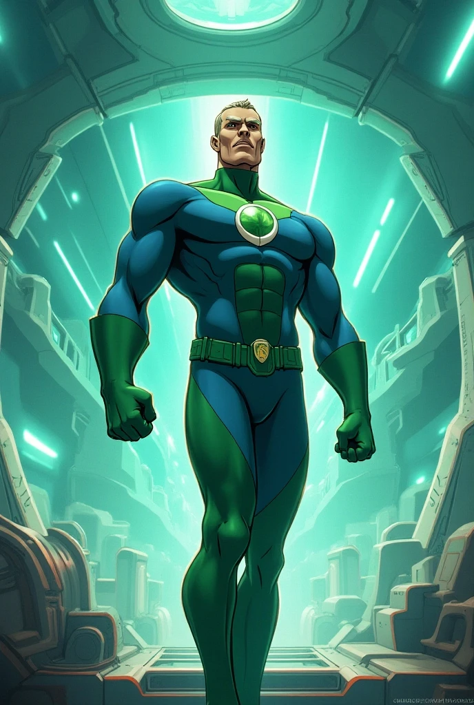 Captain planet Cartoon on ship - SeaArt AI