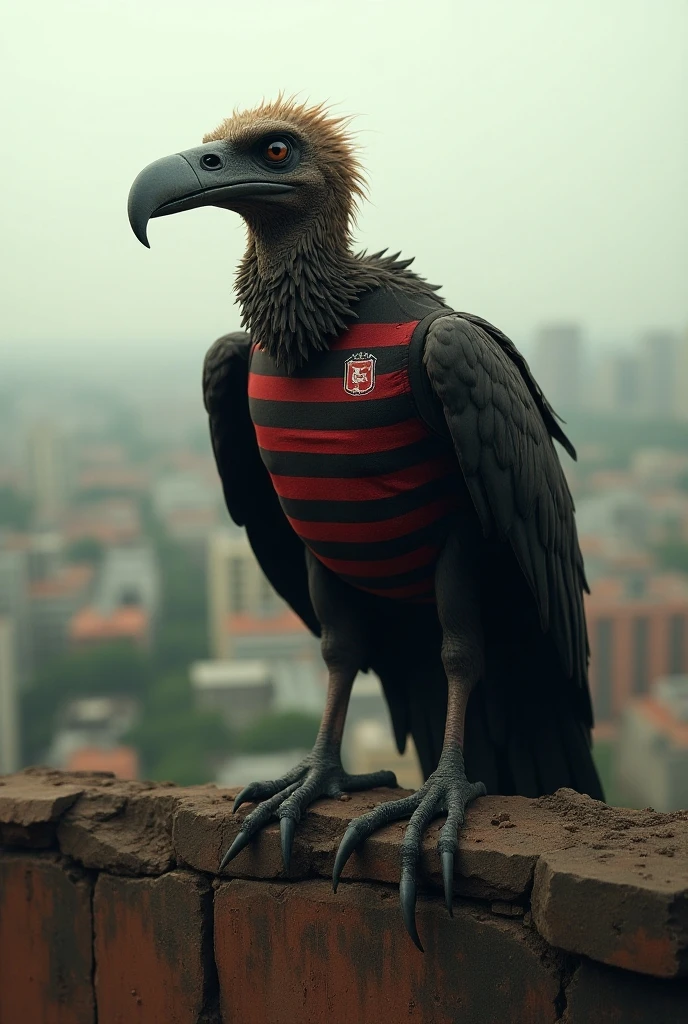 Mutant vulture wearing the Flamengo br regatta club jersey - SeaArt AI
