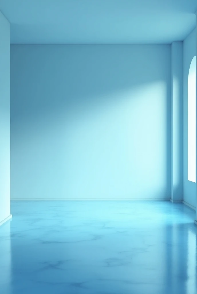 Light blue epoxy resin floor - SeaArt AI