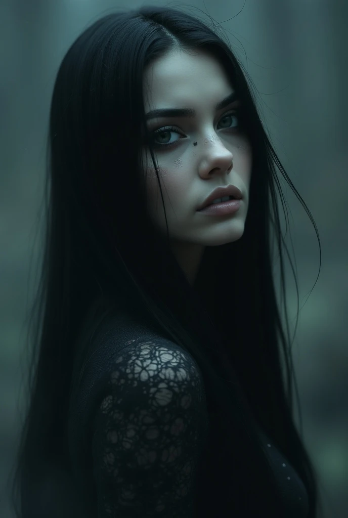 Gender: Female Eyes: Dark siren eyes Hair: Black, long and straight ...