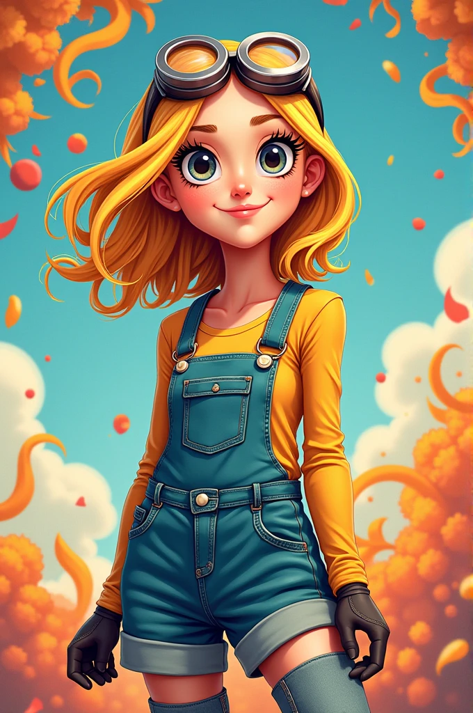 Women's minion with Julia's logo - SeaArt AI