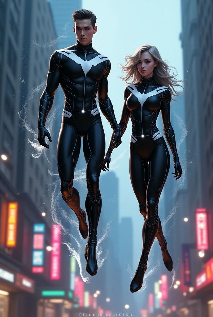 Twins using teleport power with a black and white costume in invincible ...