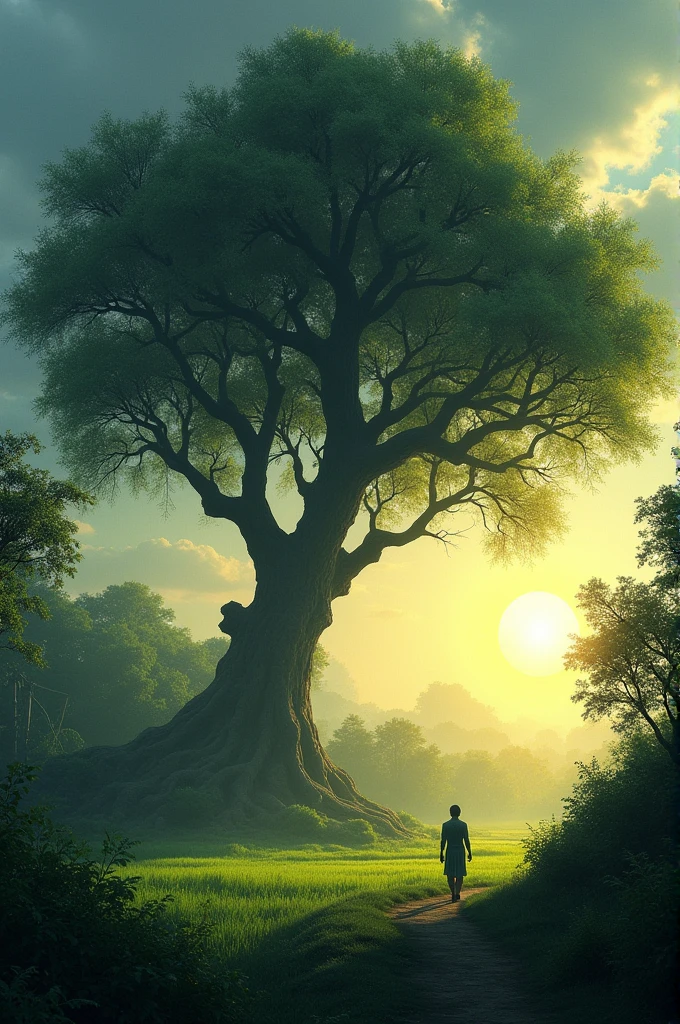 A peaceful, small Indian village called 'Shivpur,' surrounded by green ...