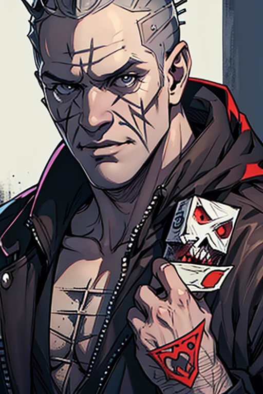 Create one image based in men HellRaiser horror character for Twitch ...