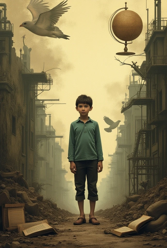 Create an image to put inside a book , that is to say, behind the cover ...