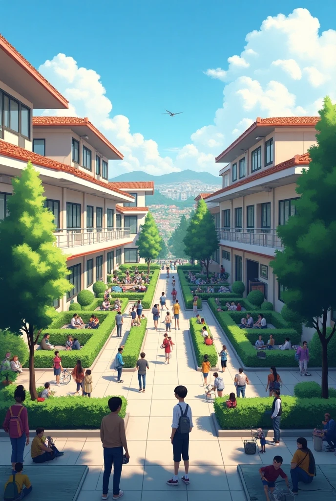 Two separate schools - SeaArt AI