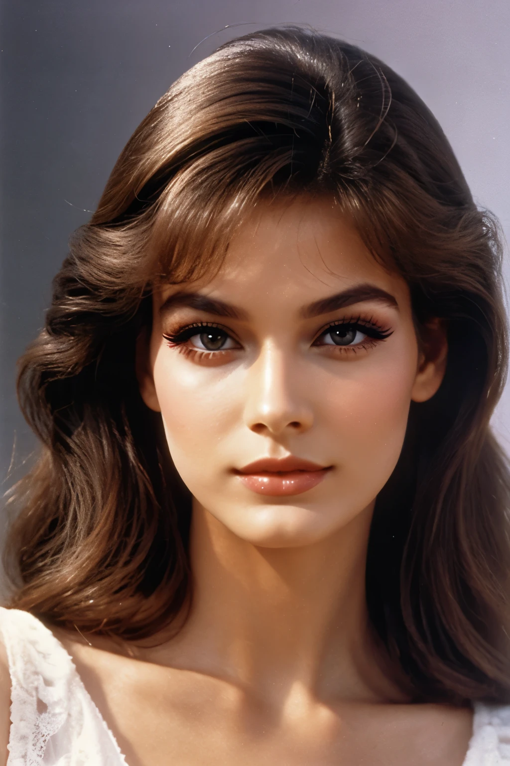 Very beautiful dreamy girl, supermodel face, 1991 makeup, 1991 fashion ...