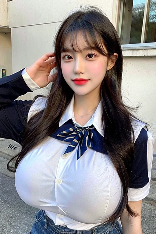 (Pretty Korean girl),((voluptuous)),((Super Huge boobs:1.2)) - SeaArt AI