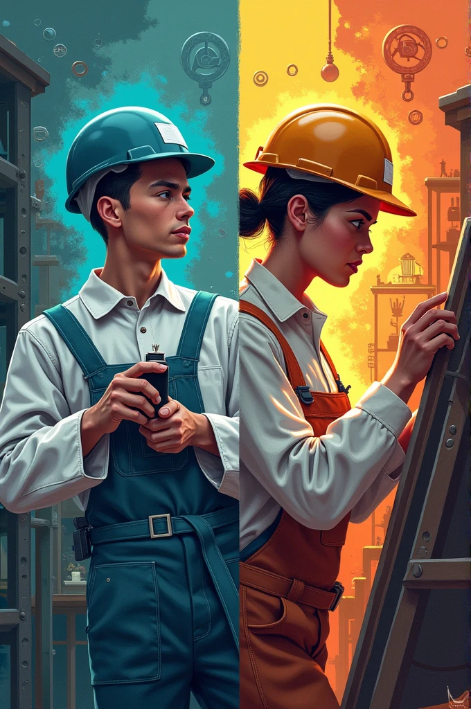 Drawings about the professions - SeaArt AI