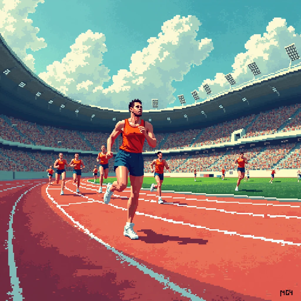 Very rough pixel art, 8-bit, mosaic, like early computer games - SeaArt AI