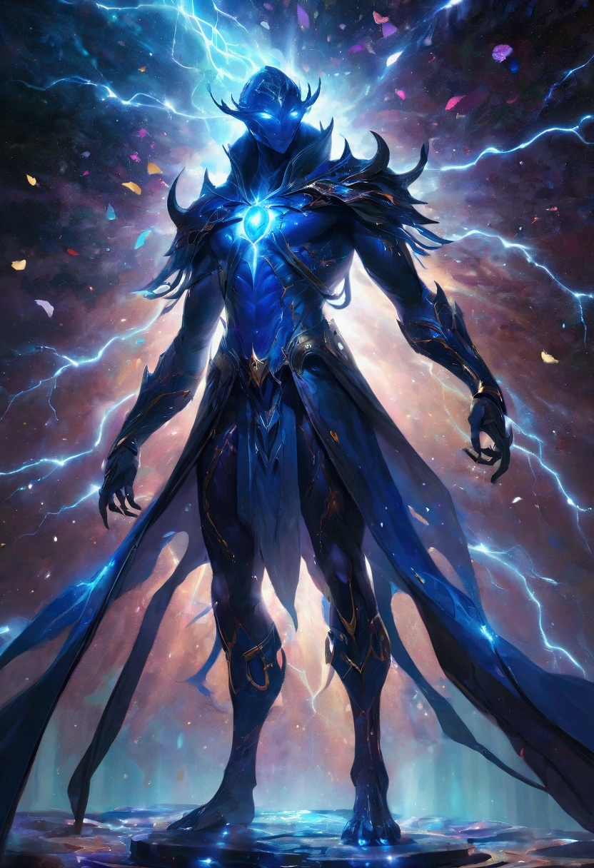 Detailed dark umbra elements, dark non-humanoid monsters, exuding ...