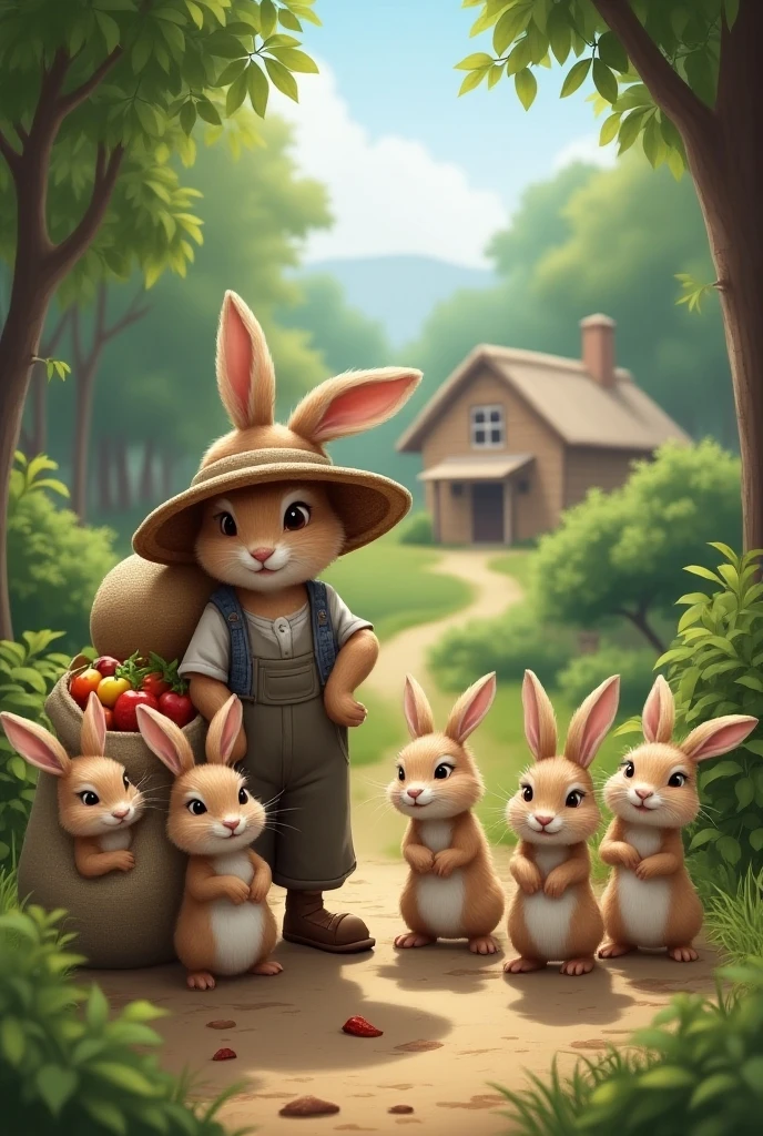 Does a family of only rabbits farmers have a mother rabbit with a large ...