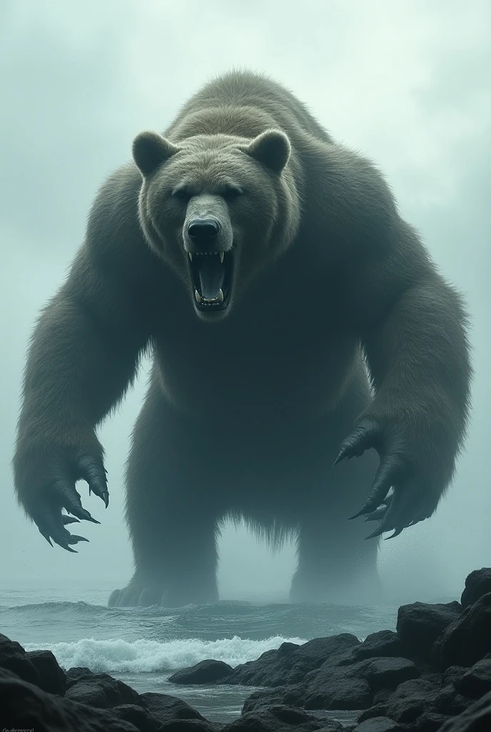 Bear-Whale Behemoth: Imagine a colossal beast that combines the brute ...