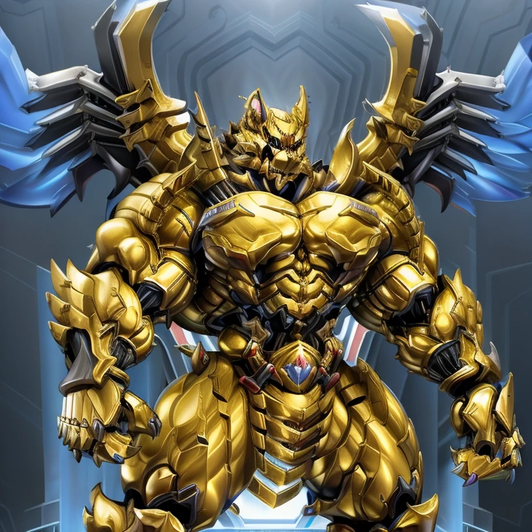 (freddy wolf, 8K), (freddy wolf's giant robot, Powered exoskeleton with ...