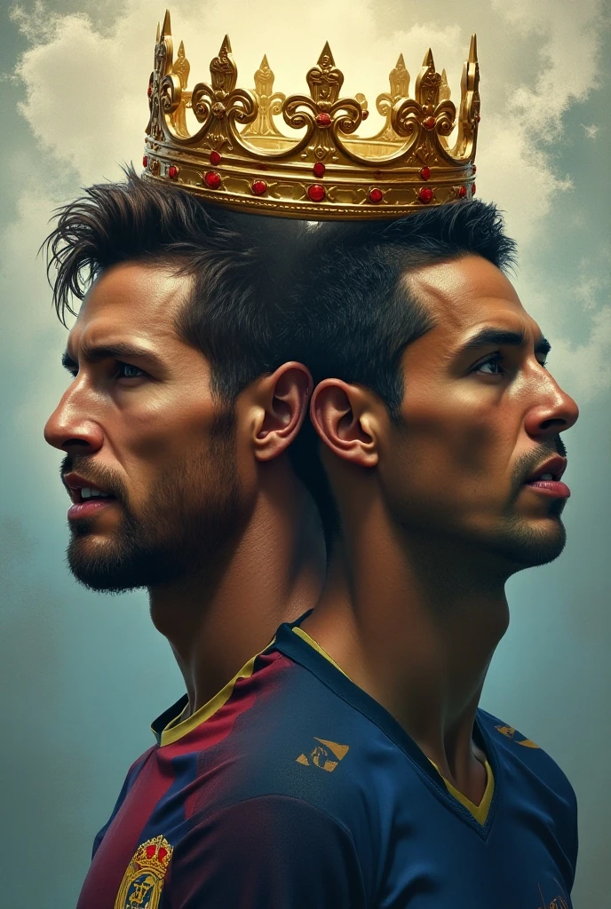 You can create Messi with a crown and Cr7 crying - SeaArt AI