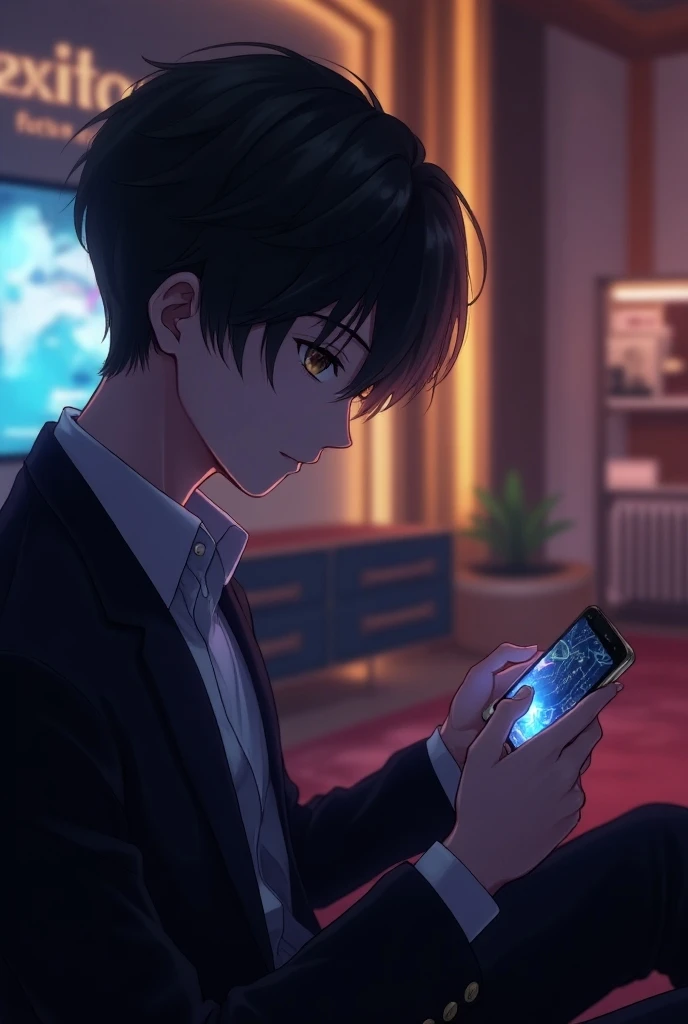 A boy playing game in a luxury gaming room .with vibe .and at his ...