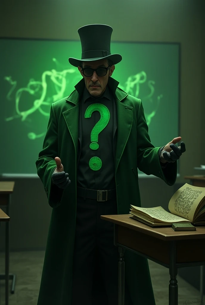 Create a character inspired by the DC Riddler, but that character would ...