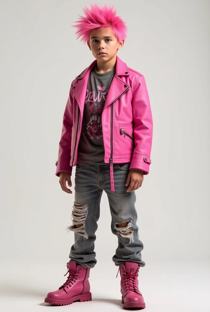 Tough boy dressed in pink - SeaArt AI