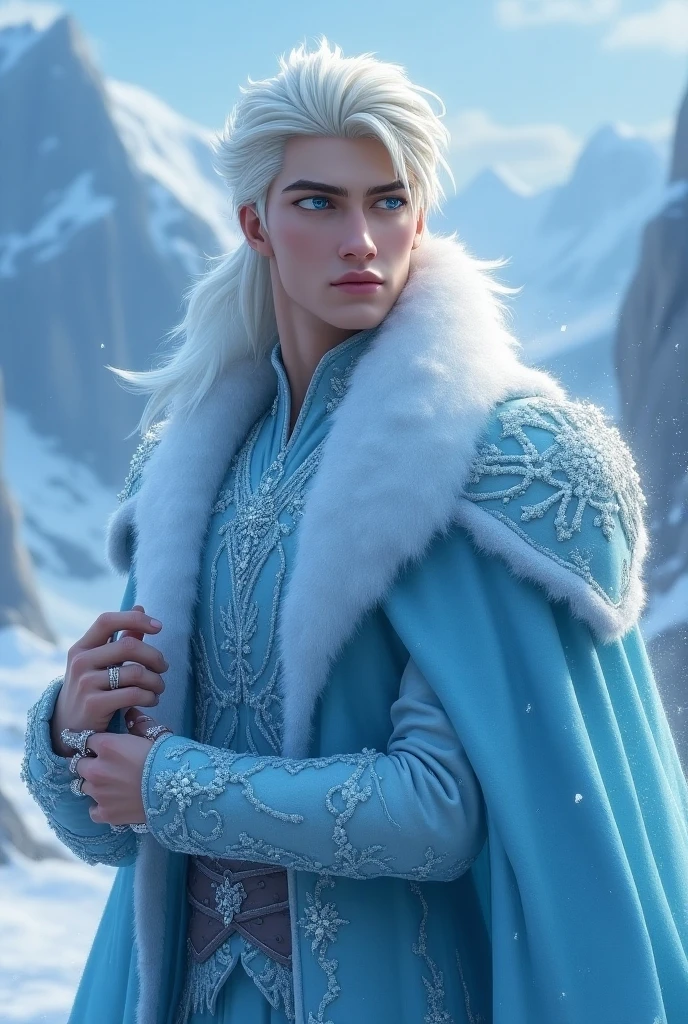 A male version of Elsa - SeaArt AI