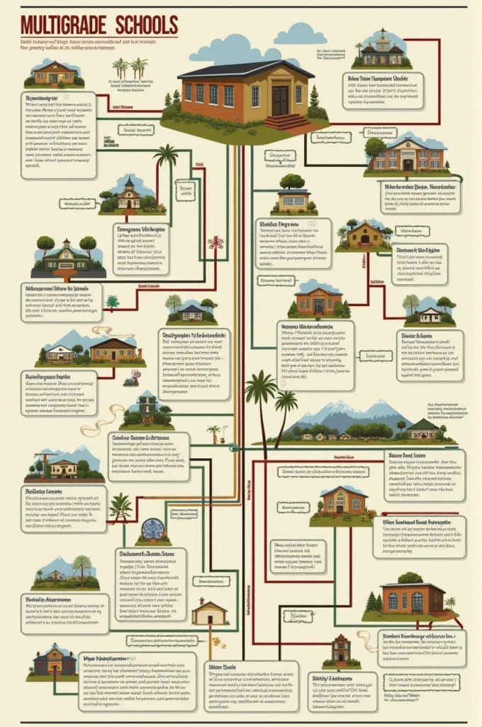 Make a concept map of **" Multigrade Schools : How does ? - SeaArt AI