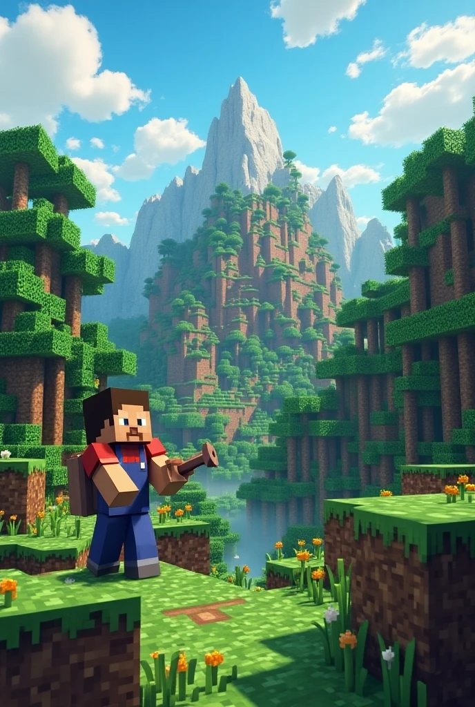 Presentation for a technical survivar for Minecraft Bedrock - SeaArt AI