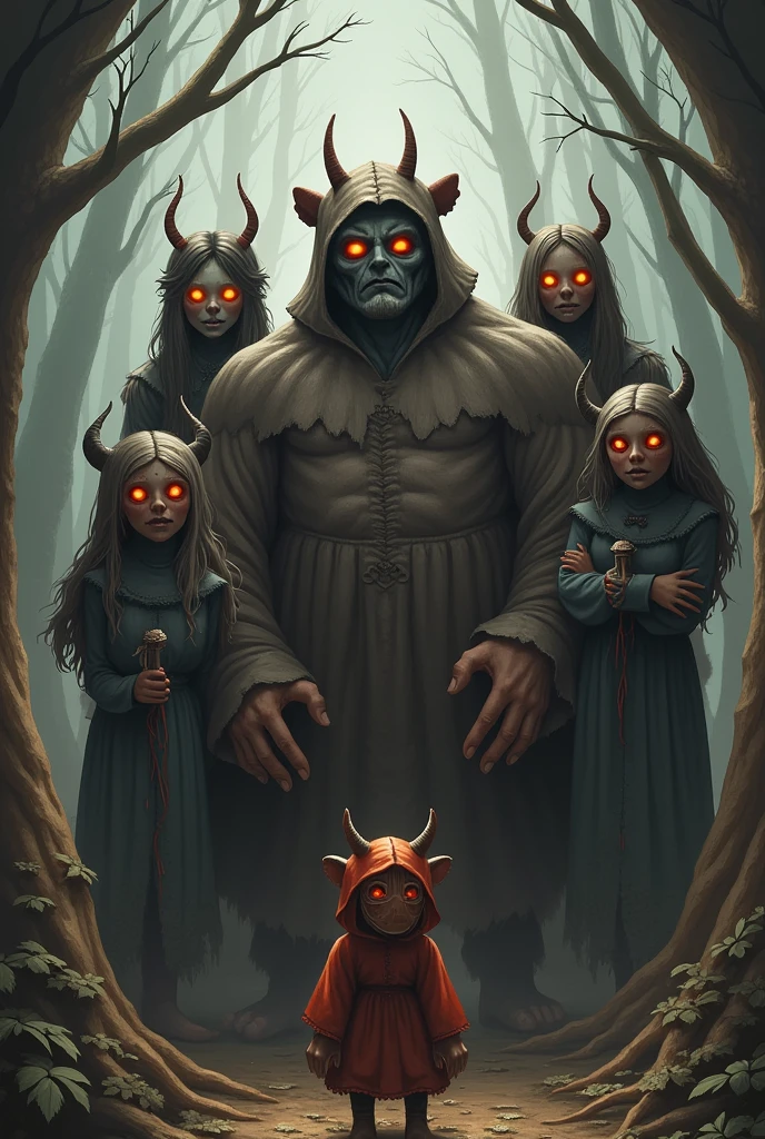 Strange and mysterious dark artworks, slightly horror-like circus ...