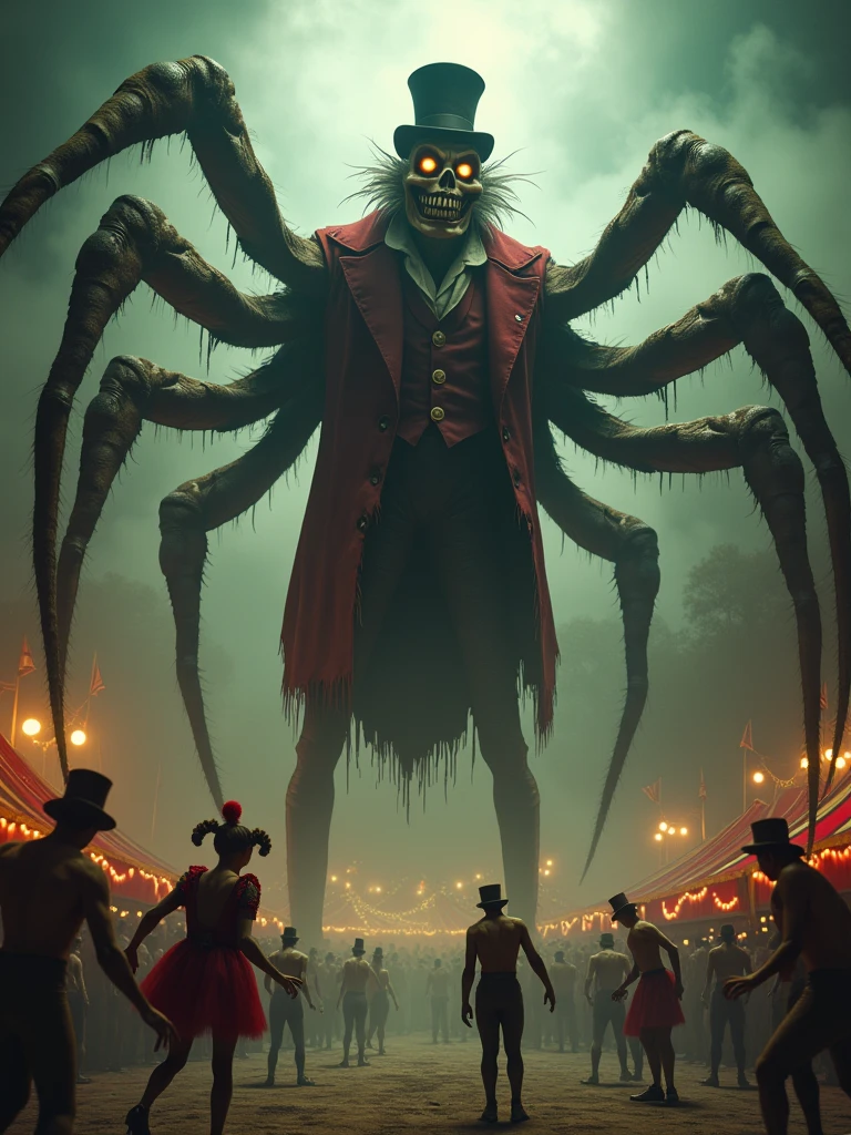 IMG_2384.CR2: A towering, spider-like ringmaster monster with eight ...