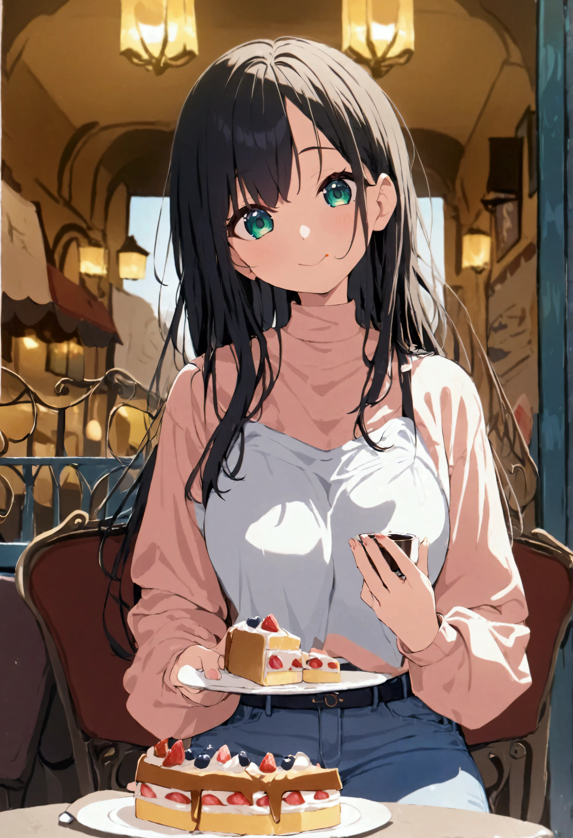 Best Quality,8k,masterpiece:1.3, holding bread with both hands - SeaArt AI