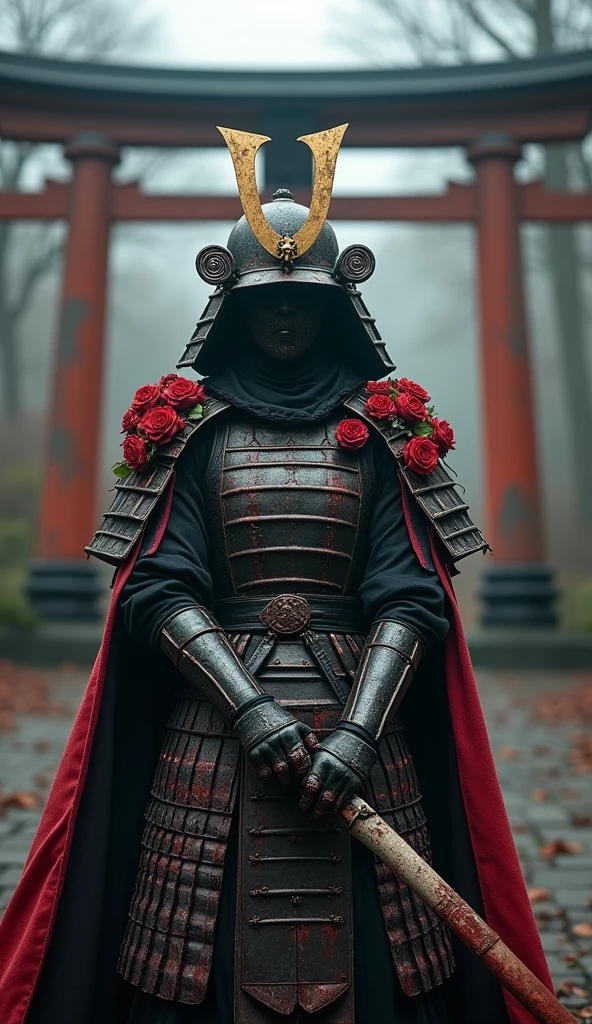 Female Samurai ...... Her face is completely hidden by a greathelm - SeaArt AI
