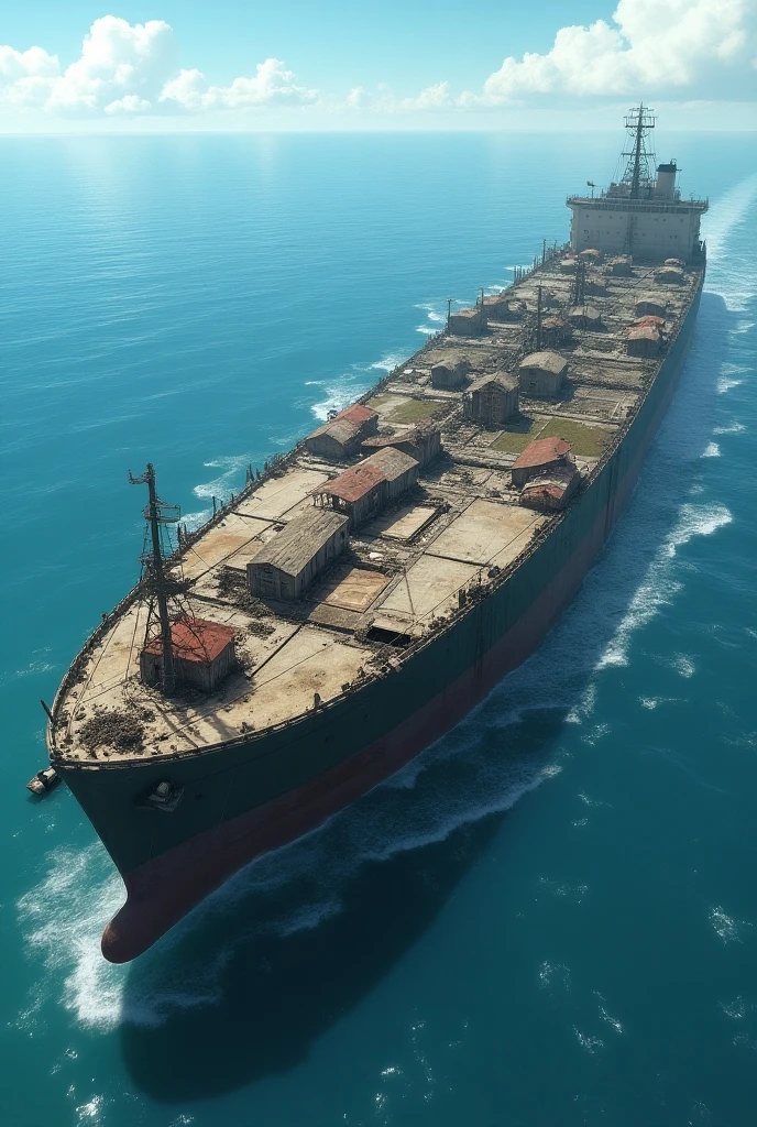 Post-apocalyptic, The open sea, A giant tanker that drifts, Build a ...