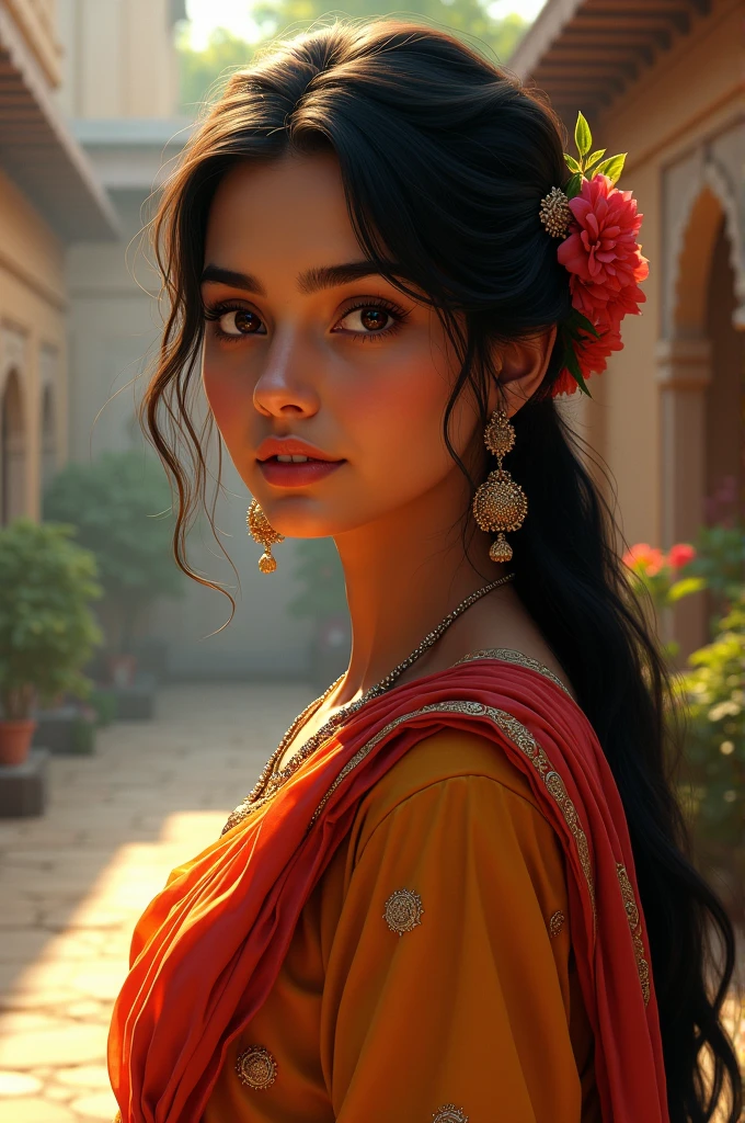 Make indian girl in 1887 - SeaArt AI