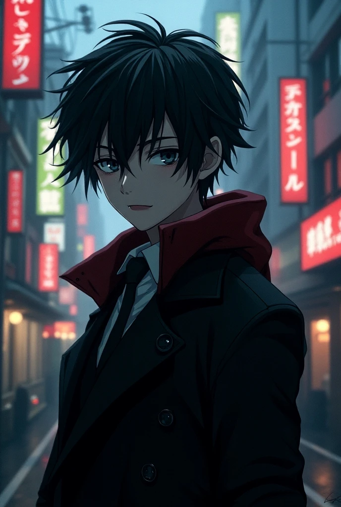 Ren Amamiya from PERSONA 5 and Osamu Dazai from BUNGO STRAY DOGS fusion ...