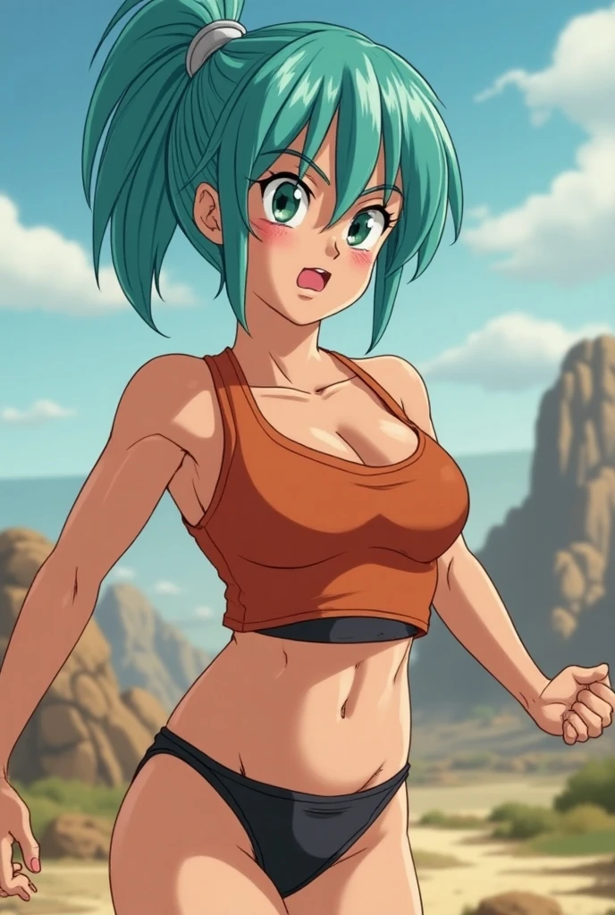 bulma from Dragon Ball, without clothes , Uncensored - SeaArt AI