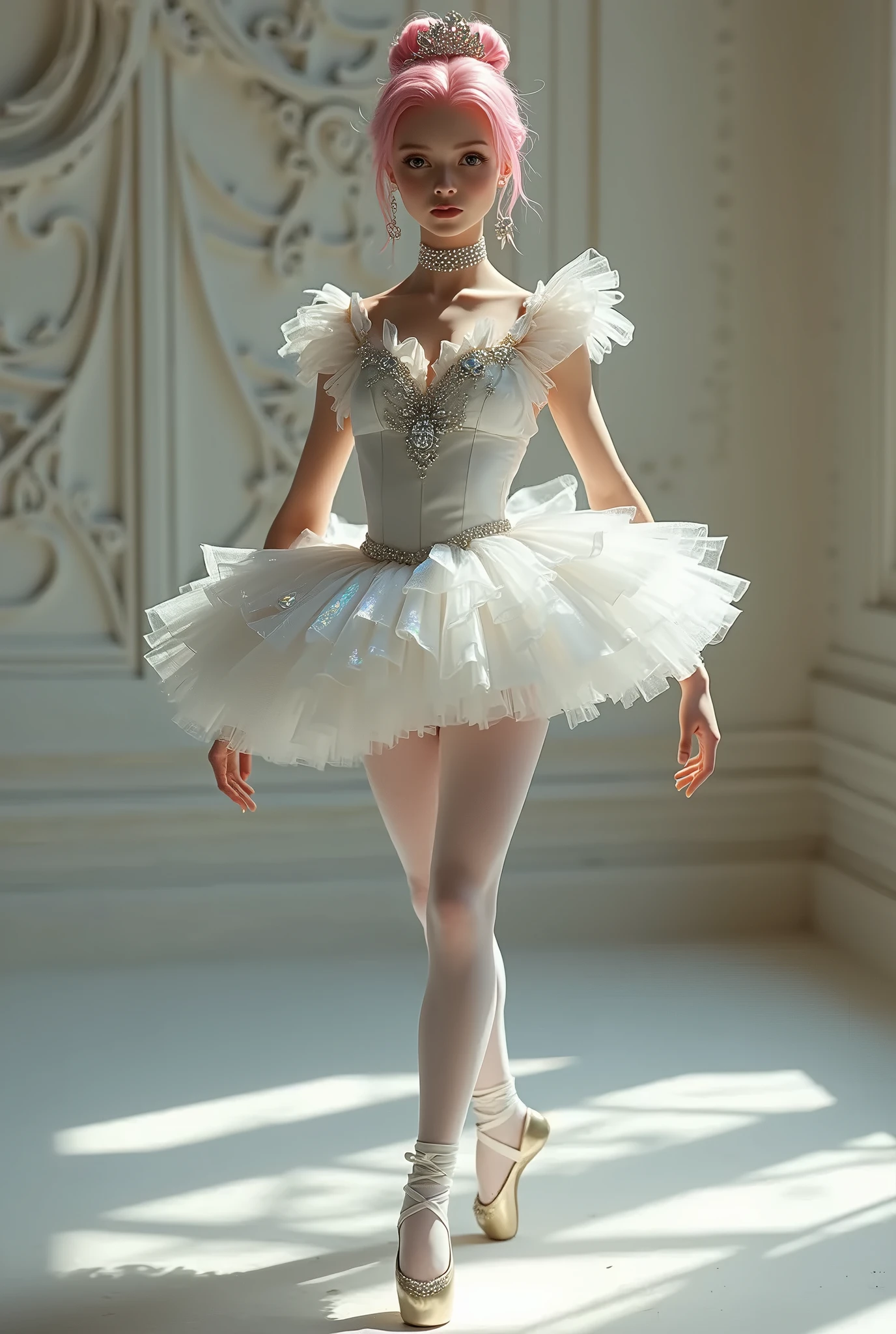 Fullbodyphoto, highly detailed , 8k, masterpiece, A woman, ballerina ...
