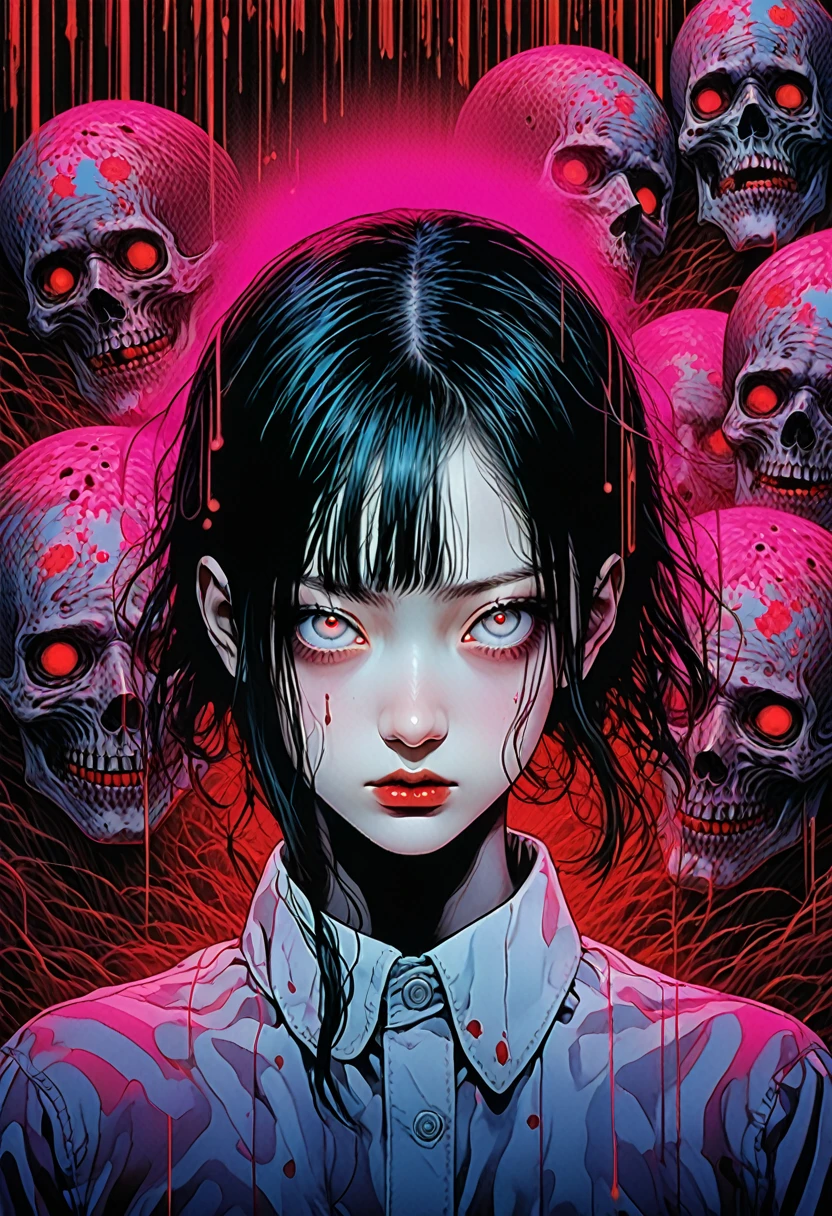 Surreal Horror , anime style, Director Junji Ito, high contrast - SeaArt AI