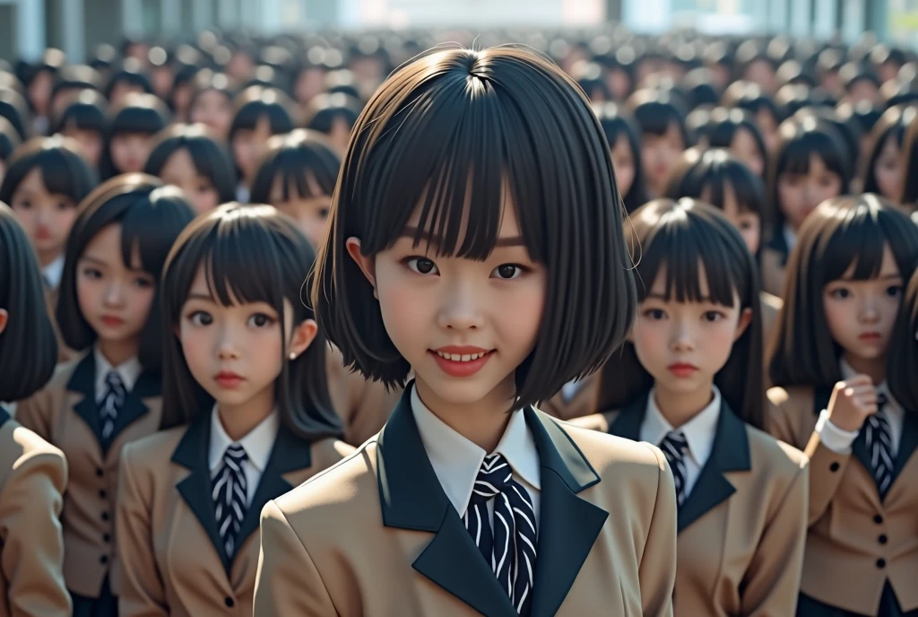 (Japanese Clone-girls=Myself), (Super Best masterpiece Clone - SeaArt AI