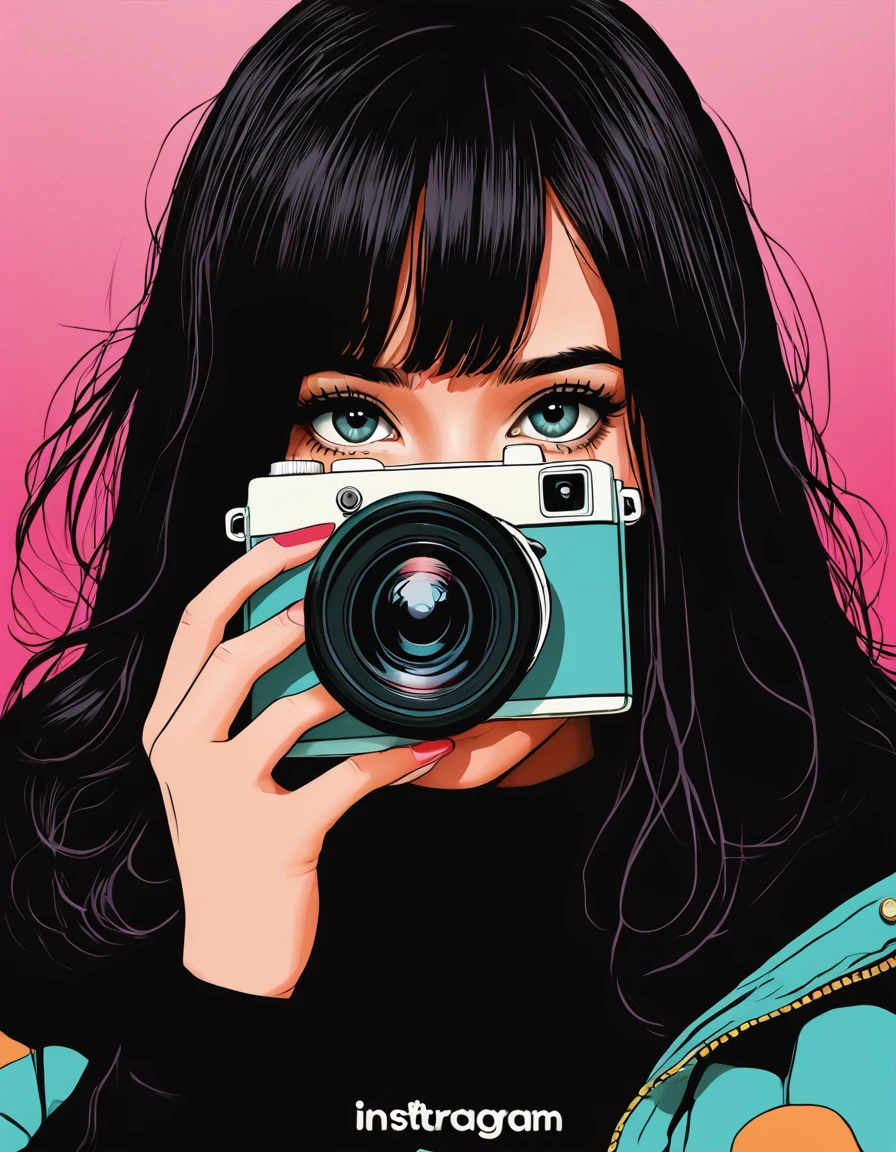Cover for Instragram Girl eye book - SeaArt AI