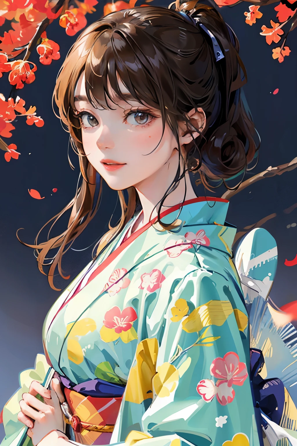 ( best quality , Kampala, masterpiece, 8k), A beautiful Japanese woman ...